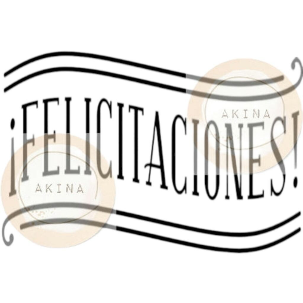 Sticker de felicidades – Akina