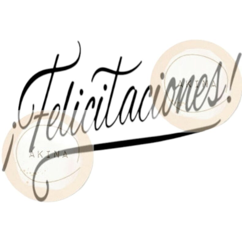 Sticker de felicidades – Akina