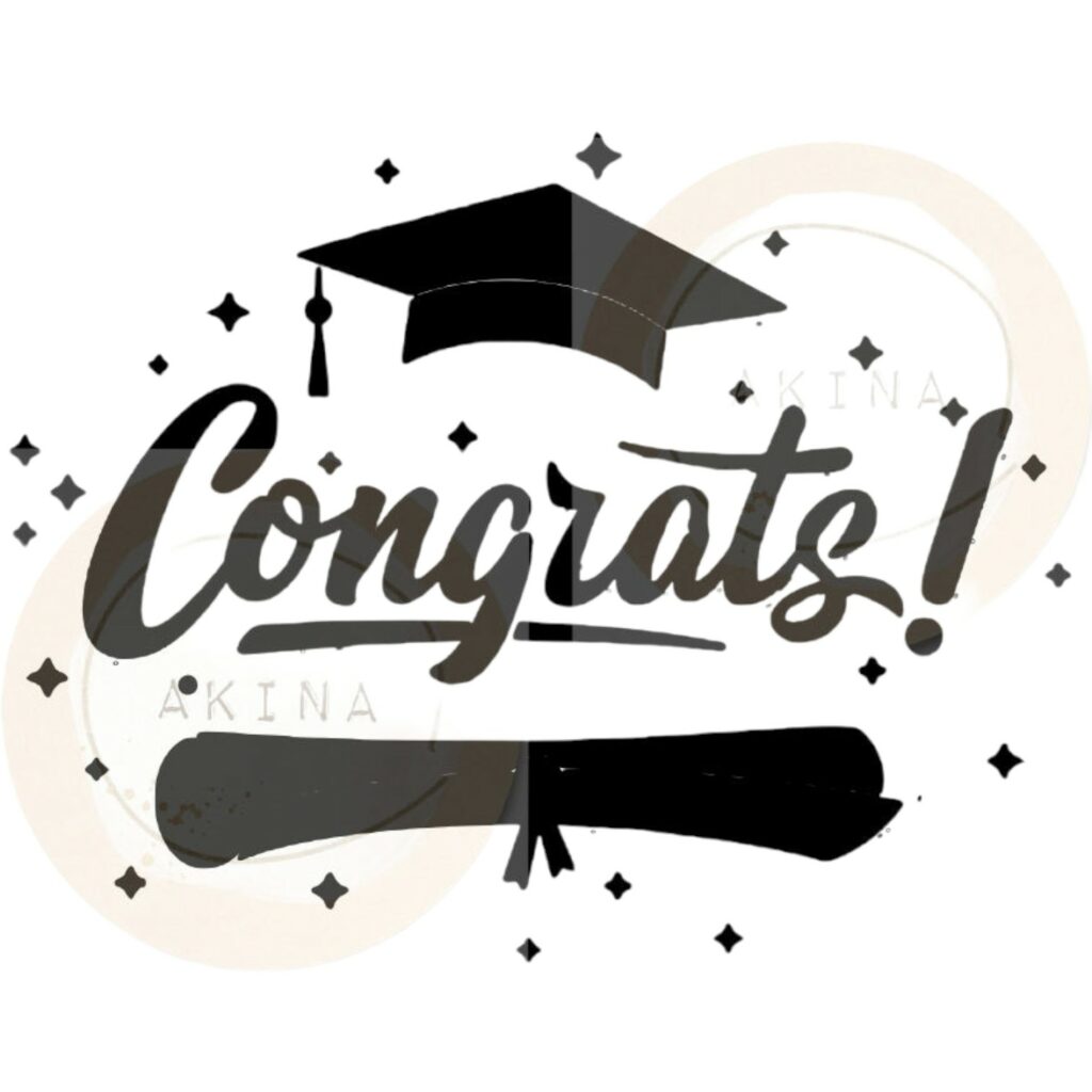 Sticker de graduación – Akina