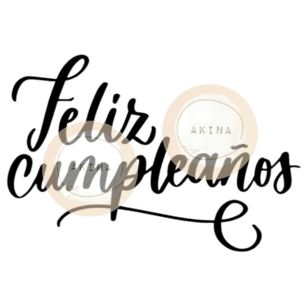 Sticker de cumpleaños – Akina
