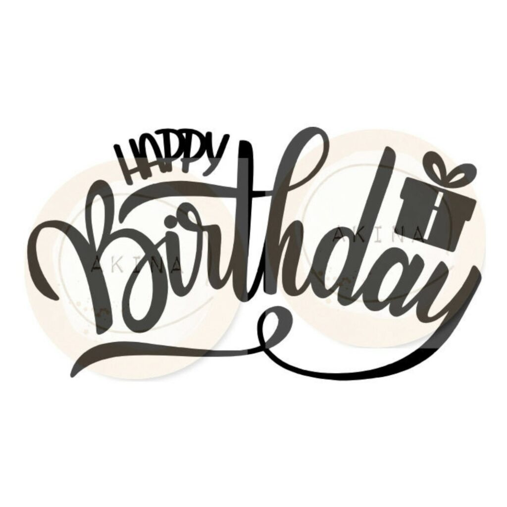 Sticker de cumpleaños – Akina