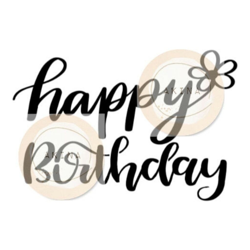 Sticker de cumpleaños – Akina