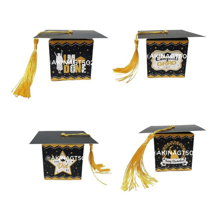 Cajas mini de graduación (Paquete 12u) – Variedad – Akina